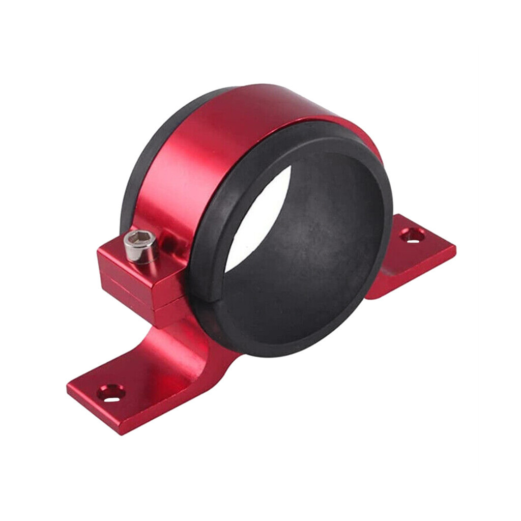 ☆Red 60mm Fuel Pump Single Mount Bracket Fuel Filter External Bracket ...