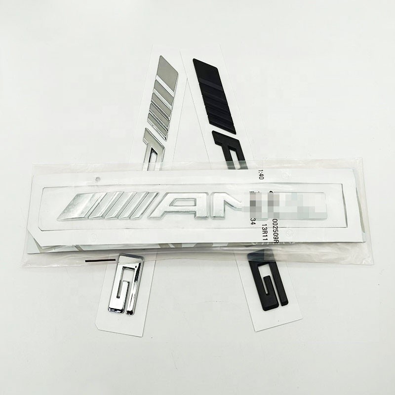 GenuineABS Car Badge AMG Letters Trunk emblem Sticker for Mercedes Benz ...