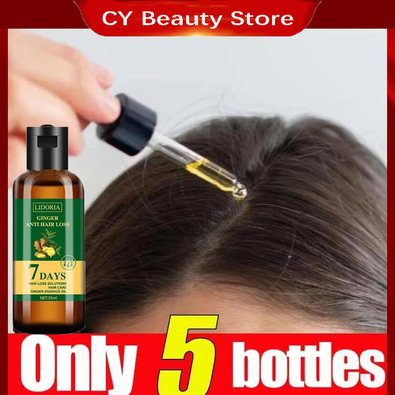 7 Days Fast Ginger Hair Growth Serum Anti Loss Hair Regrowth Products