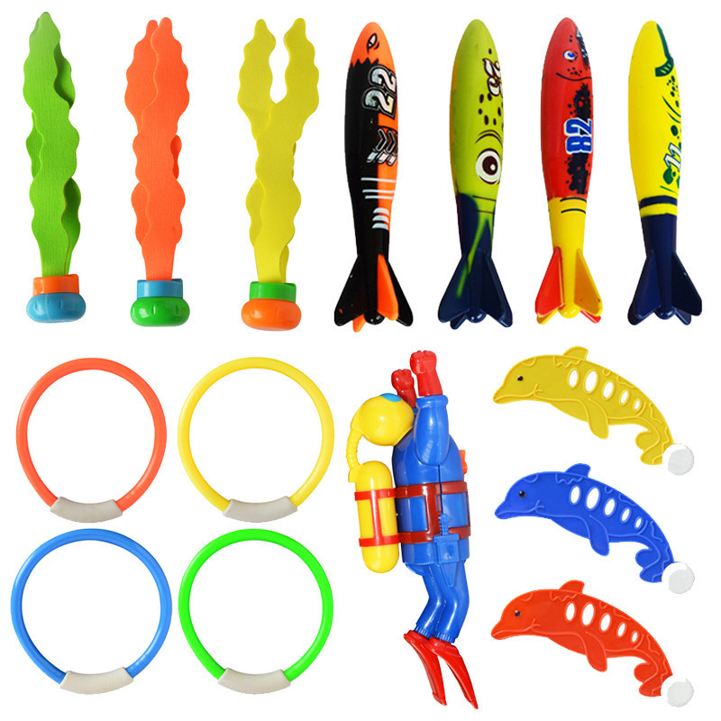 Summer Diving Toys Plastic Children Swimming Pool Water Toys Torpedo ...