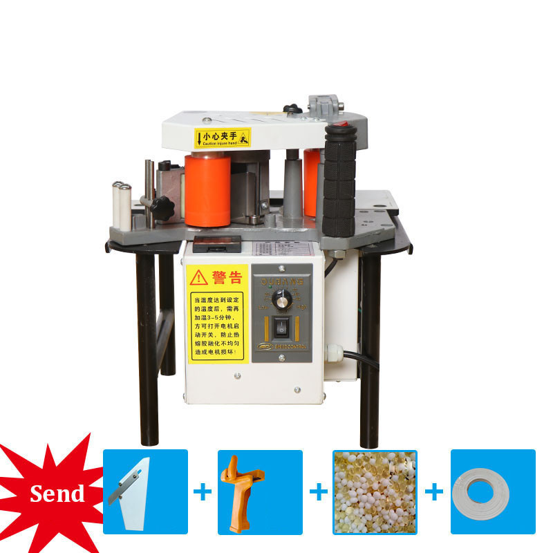 Woodworking Small Edge Banding Machine Wood PVC Automatic Strip Break ...