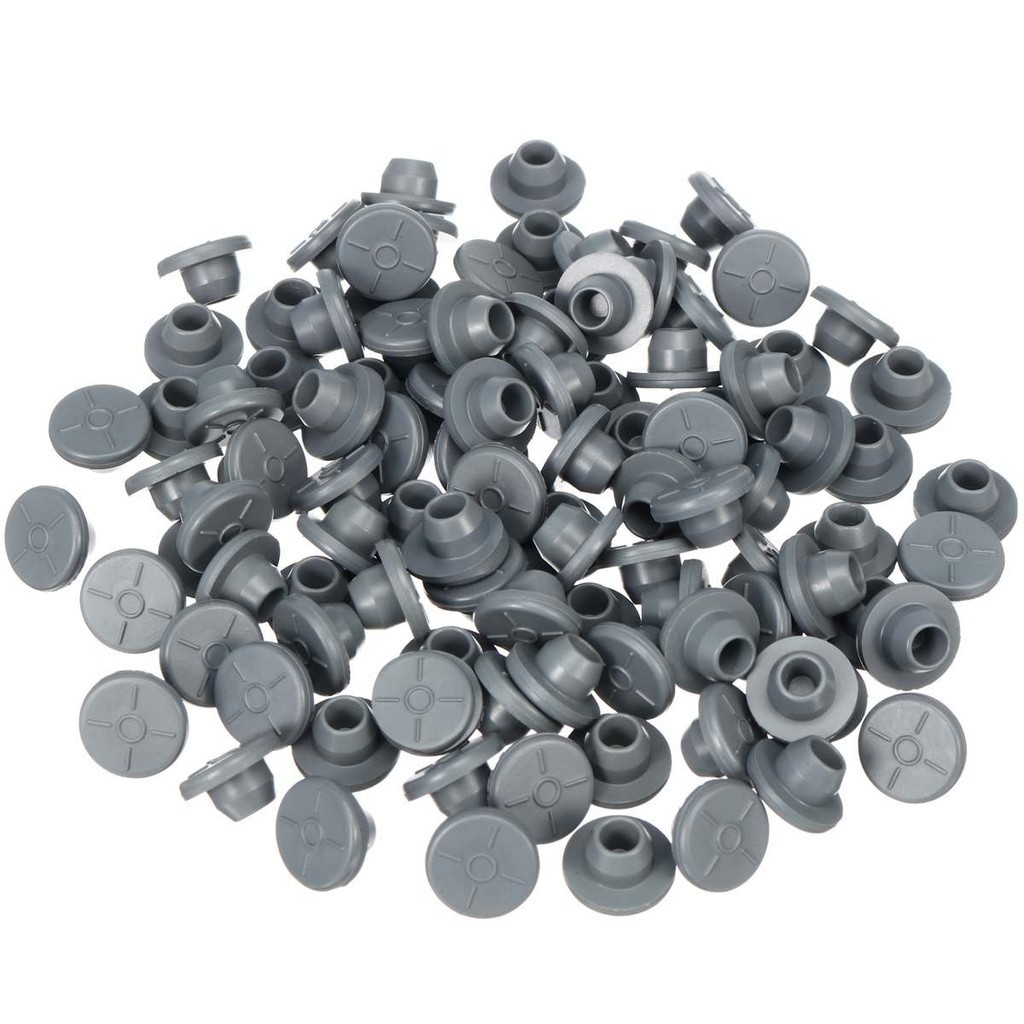 웃100Pcs Stoppers Self Sealing Injection Ports Inoculation Medical ...