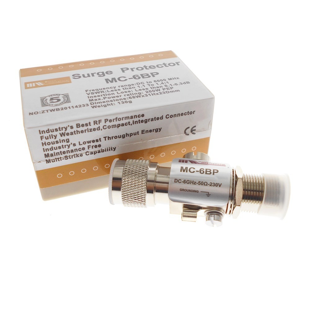 ♠MC-6BP N-JK Antenna Feed Surge Protector MC-6BP N-type Arrester DC ...