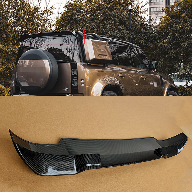 ۞Car Carbon Fiber Rear Tail Trunk Boot Lid Lip Wing Spoiler For Land ...