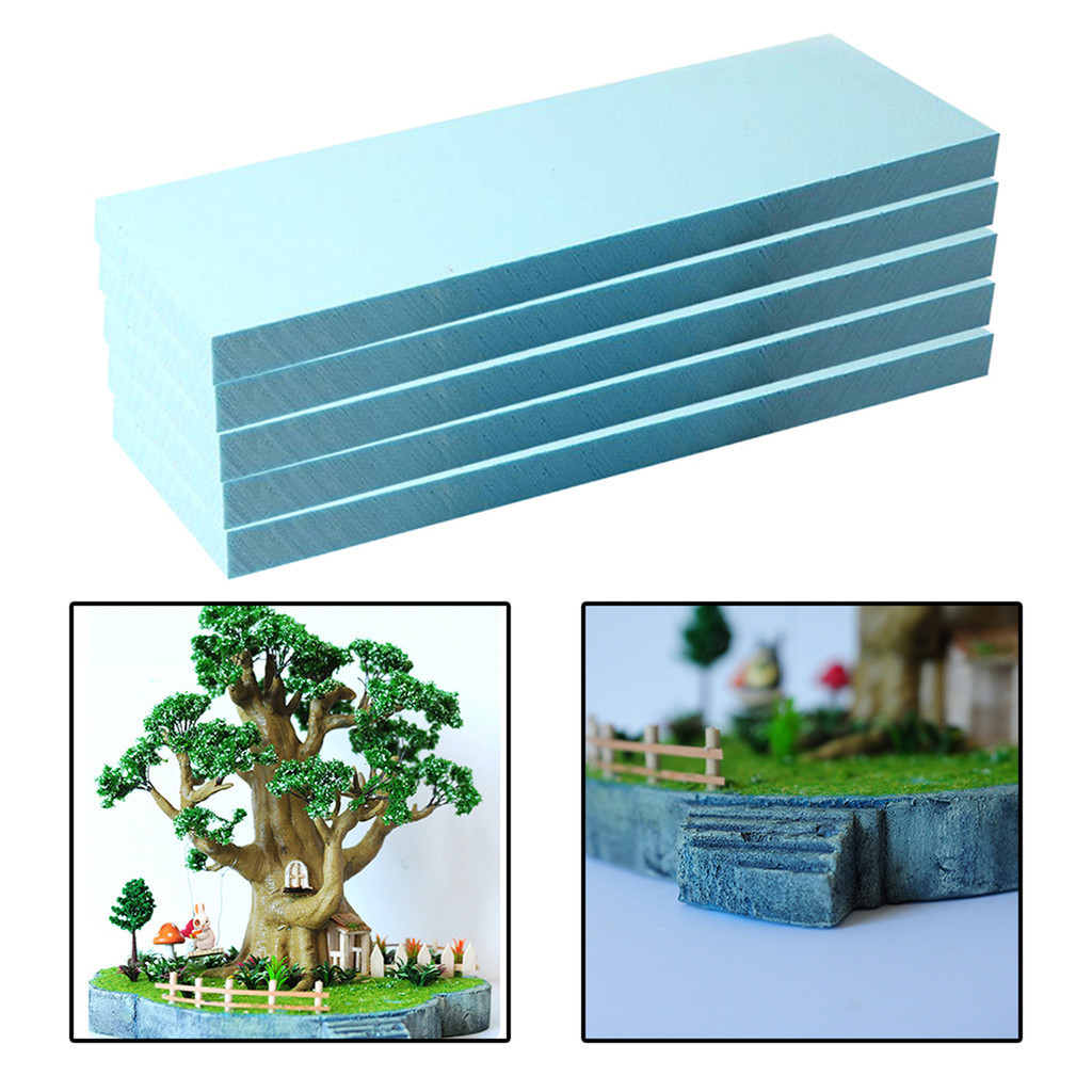 5 Pieces 295x100x30mm Craft Foam Sheets Polystyrene Styrofoam Blocks ...