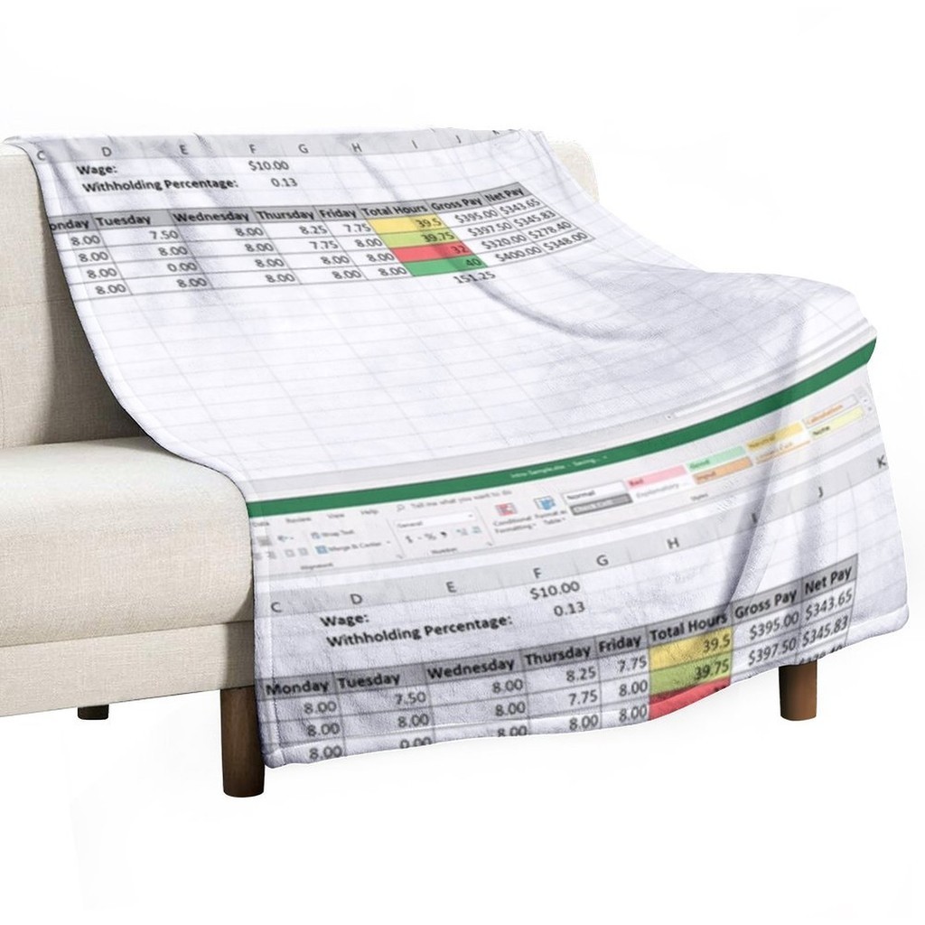 Excel spreadsheet Throw Blanket sofa bed Luxury St Blanket Luxury ...