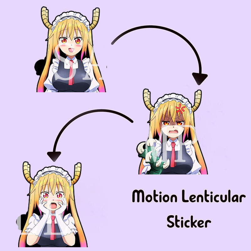☈Kobayashi Motion Suitcase Stickers Anime Miss Kobayashi's Dragon Maid ...