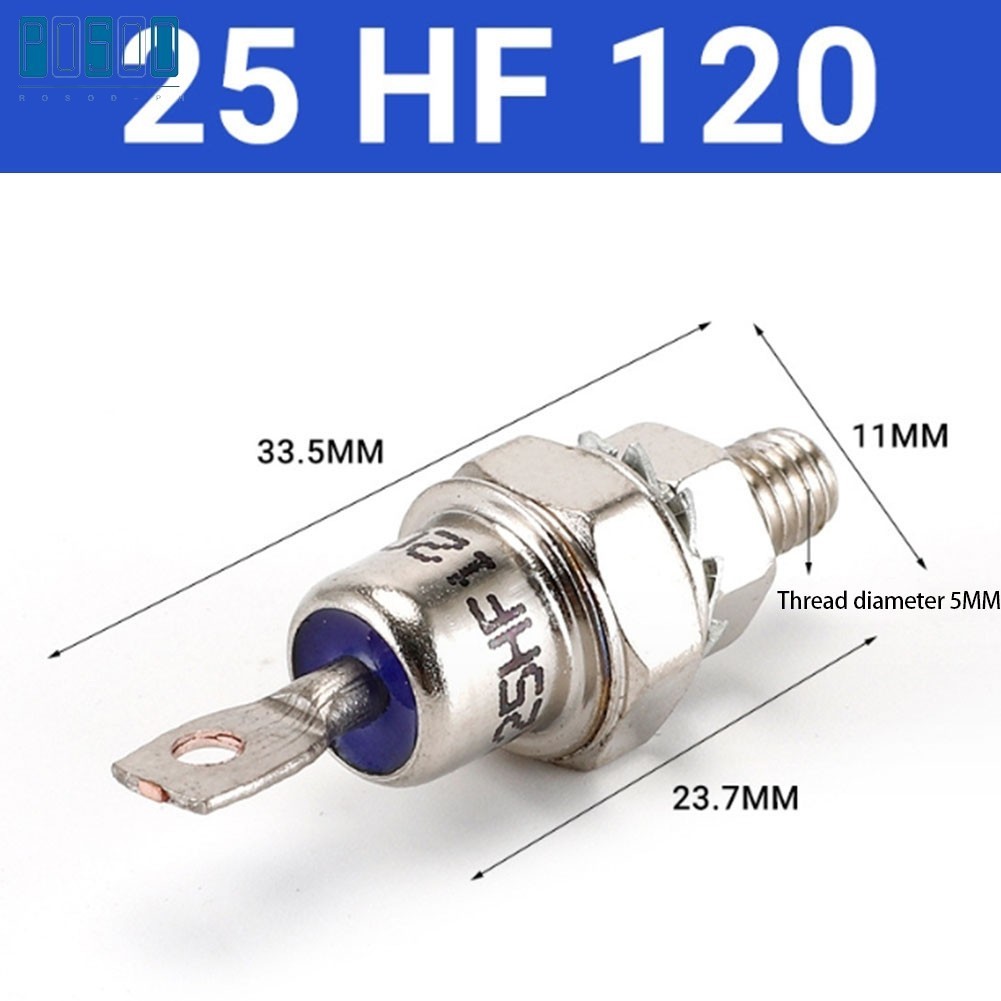 Wide Current Range Stud Mount Diode Rectifier 50A/40A/25A 1200V ...