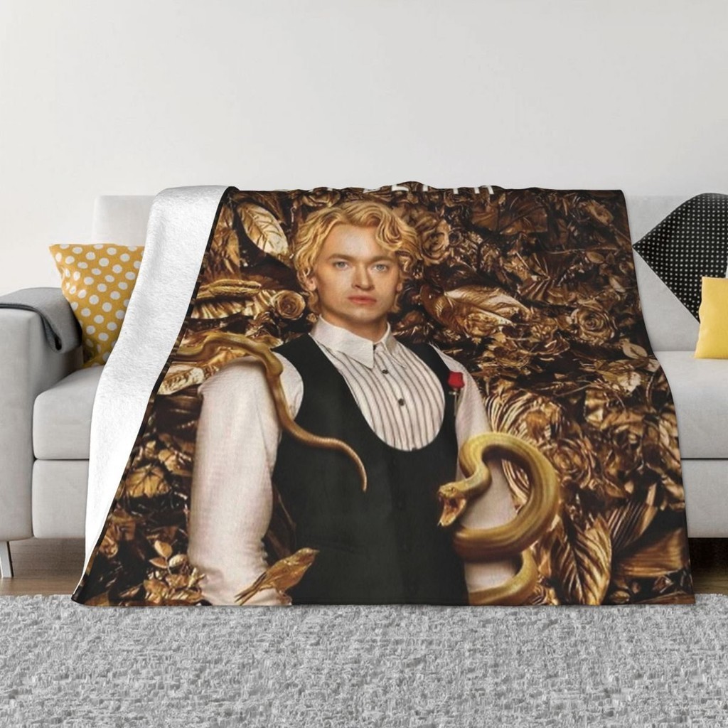 ☭Tom Blyth Plaid Blankets Sofa Cover Flannel Textile Decor Hunger Games ...