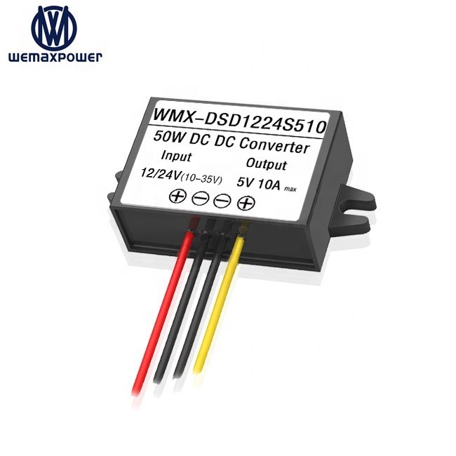 Car voltage 12vdc 24vdc step down 5vdc regulator 10A 50W 12v 24v to 5v ...
