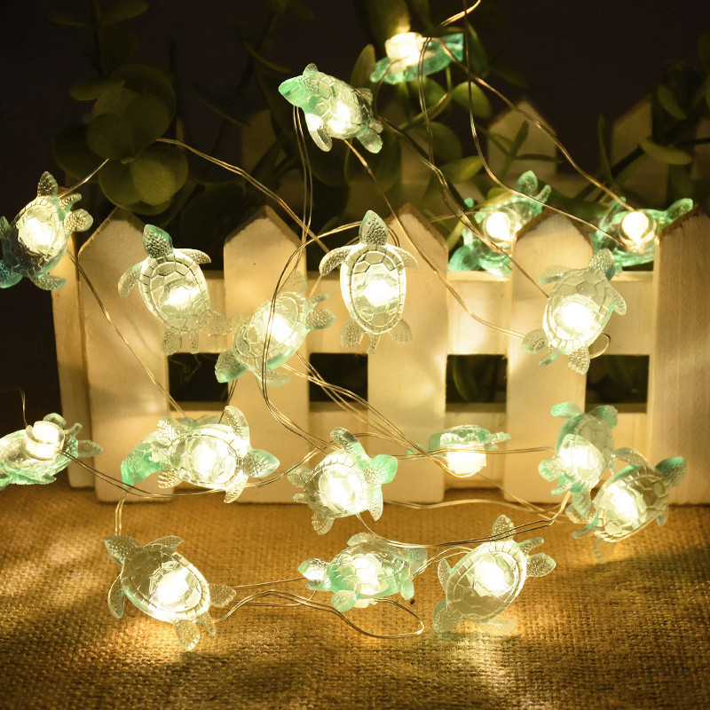☺1set Ocean Themed Marine Life Lamp String Lights Beach Aquarium Sea ...