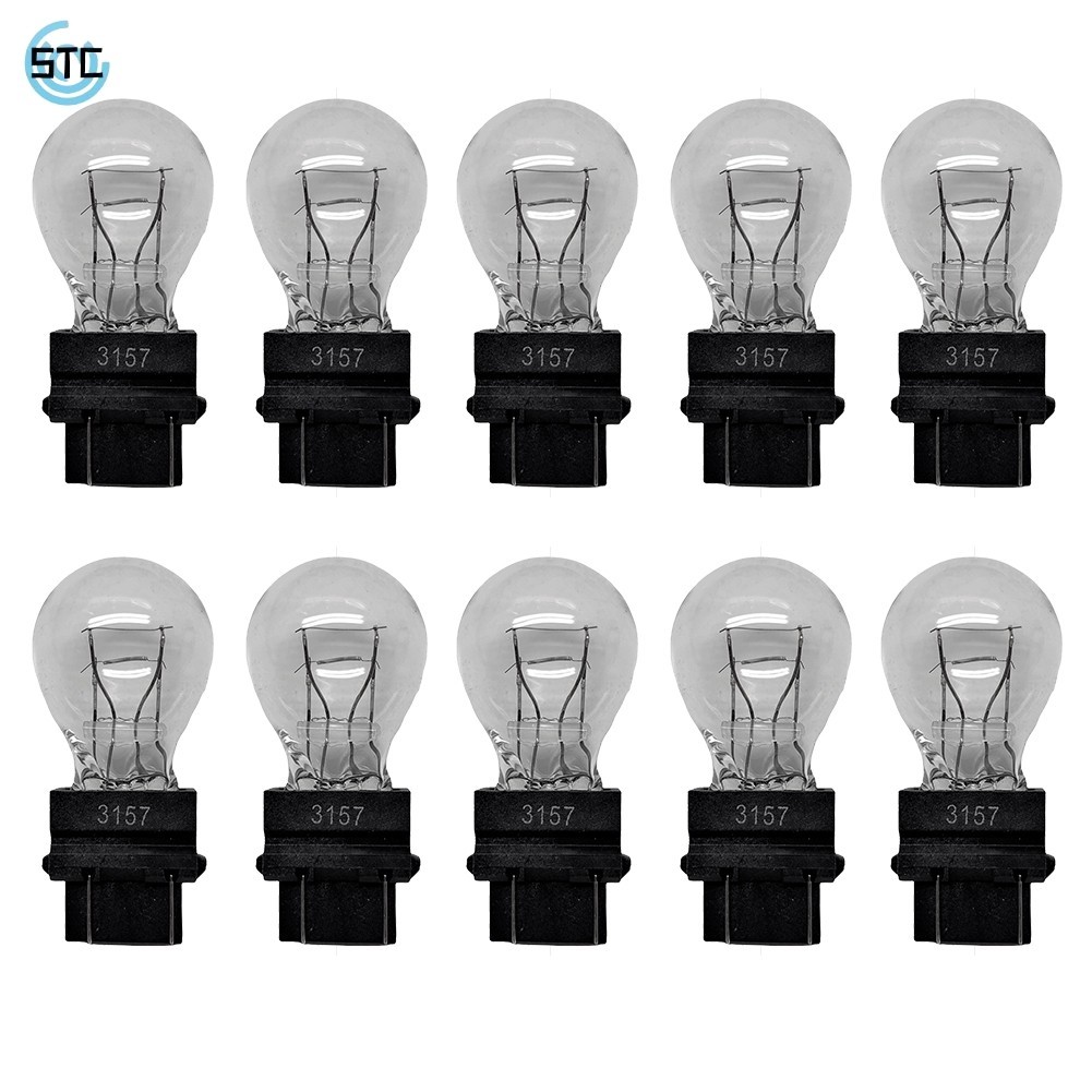 1set 12V/21W,3000K 3157 Clear And Amber Halogen Tail Signal Brake Light ...