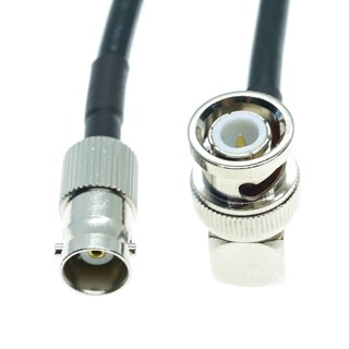 ♠BNC Male Right Angle to BNC Female RG58 Cable Coax Coaxial Kable RF Pigtail Jumper 50ohm Pick Y ...