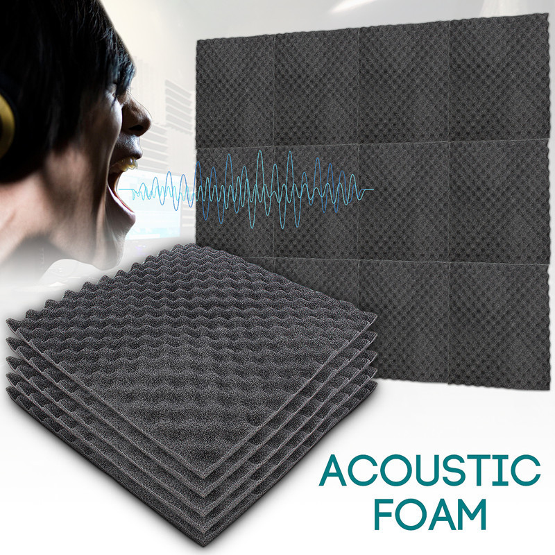 ☈4pcs 50*50*1.5cm SoundProofing Acoustic Foam Treatment Sound-absorbing ...