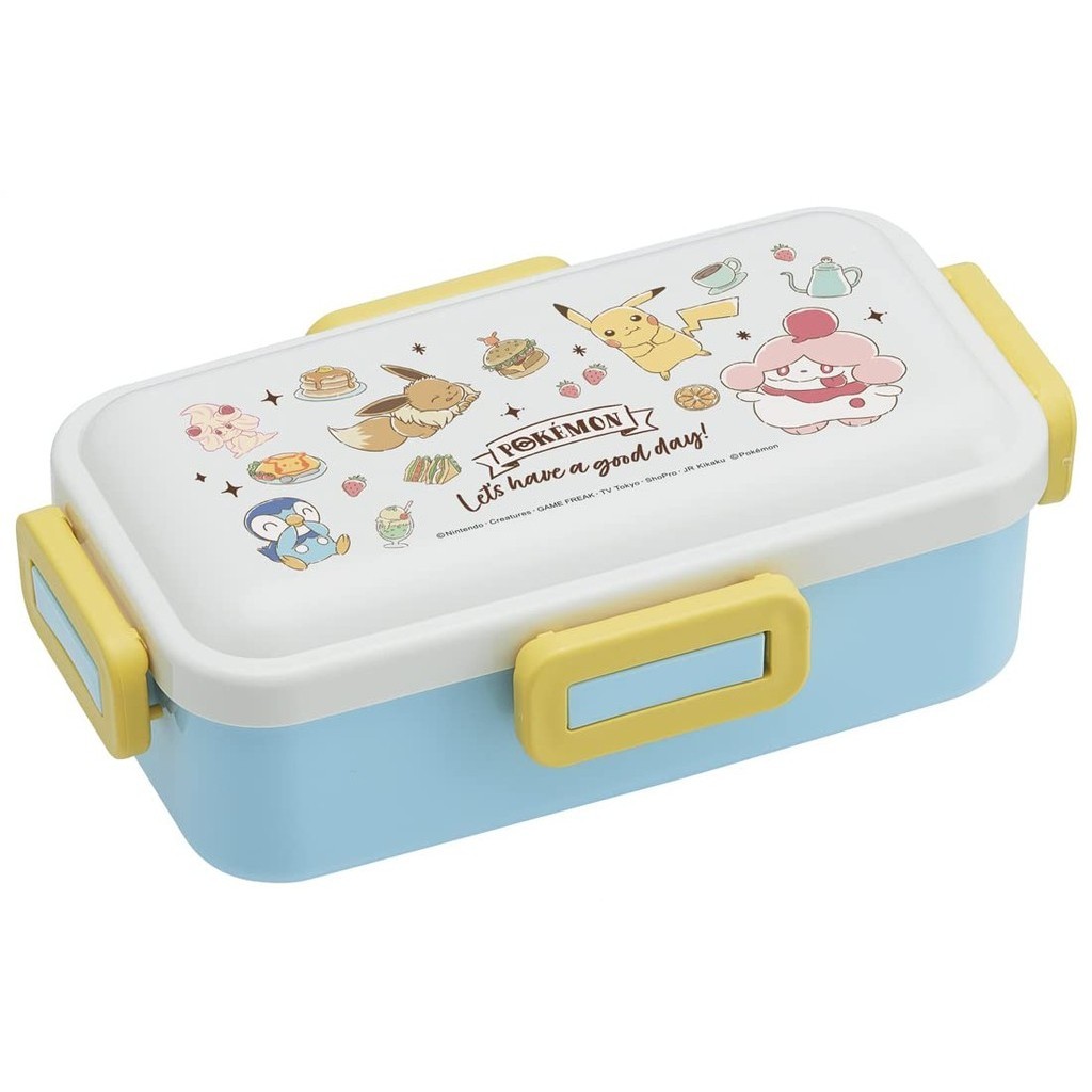 Skater Lunch Box Pokemon Cafe Art 530ml Antibacterial Fluffy Dome Lid for Women Made in Japan ...