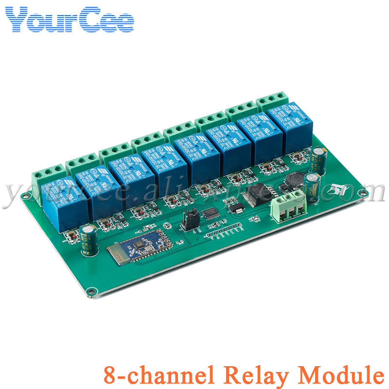 ☏8 Channels Bluetooth-compatible Relay Module Power IOT Smart Home ...