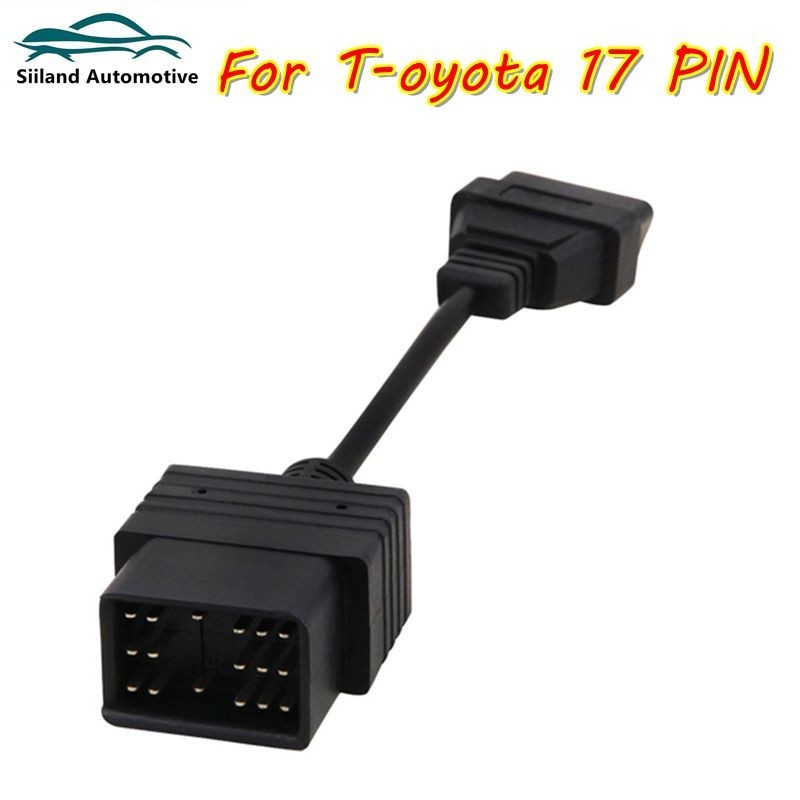 유New For T-oyota 17 PIN to OBD1 OBD2 Adapter Diagnostic Cable for ...