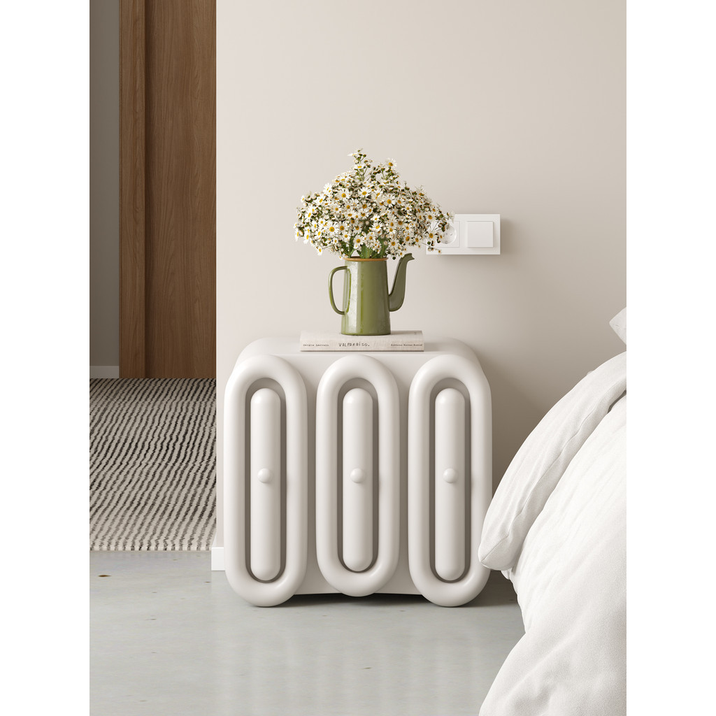 ☊YY Classical Retro Style Bedside Table Small Apartment Home Bedroom ...