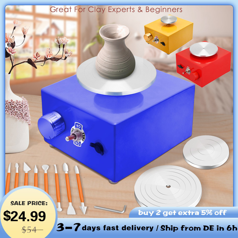 ♝Electric Mini Pottery Wheel Ceramic Disc Pottery Machine 2000 rpm ...