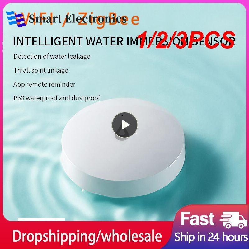 -1/2/3PCS iAlarm Tuya Detector For Water Leak Linkage Flood Leakage ...