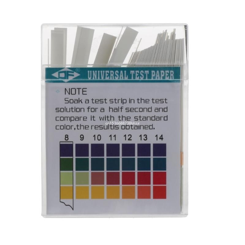 ≈100 Strips 0-14 PH Alkaline Acid Paper Water Saliva Litmus Testing ...