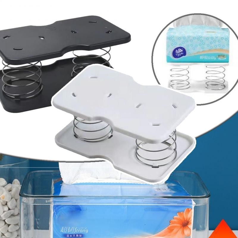 Tissue Box Bottom Spring Holder Elastic Paper Artifact Tissue ...