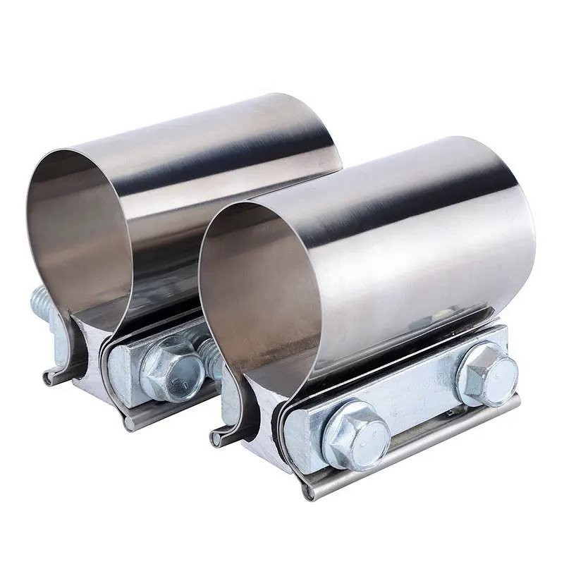 MAX Universal Exhaust Pipe 2.25" Exhaust Clamp Catback Downpipe Band ...