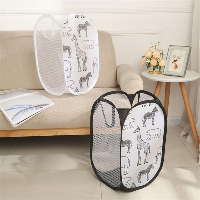 Sundry Sorting And Storage Basket Home Dirty Clothes Basket Nylon ...