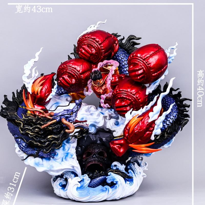 39cm One Piece Figures Monkey D Luffy Model Dolls Figurines Gear 4 ...