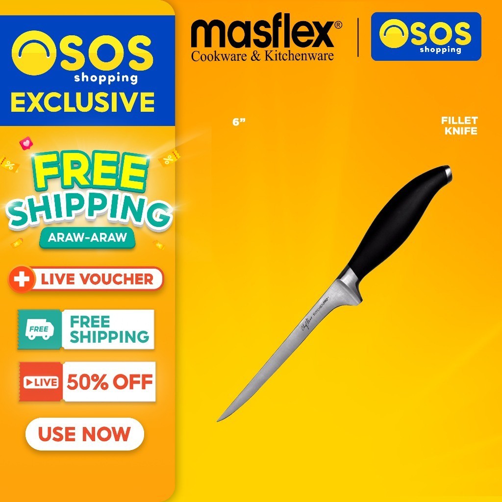 KitchenPro by Masflex Original Super Sharp Professional 6 inch Fillet ...