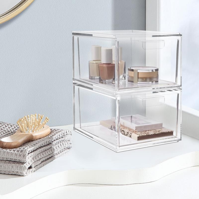 Makeup Organizer Large Stackable Kitchen Storage Drawers Bathroom ...