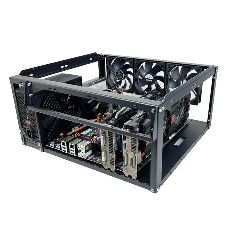 ⓛStackable PC Case Compact Open Chassis X79 X99 Dual EATX Motherboard ...