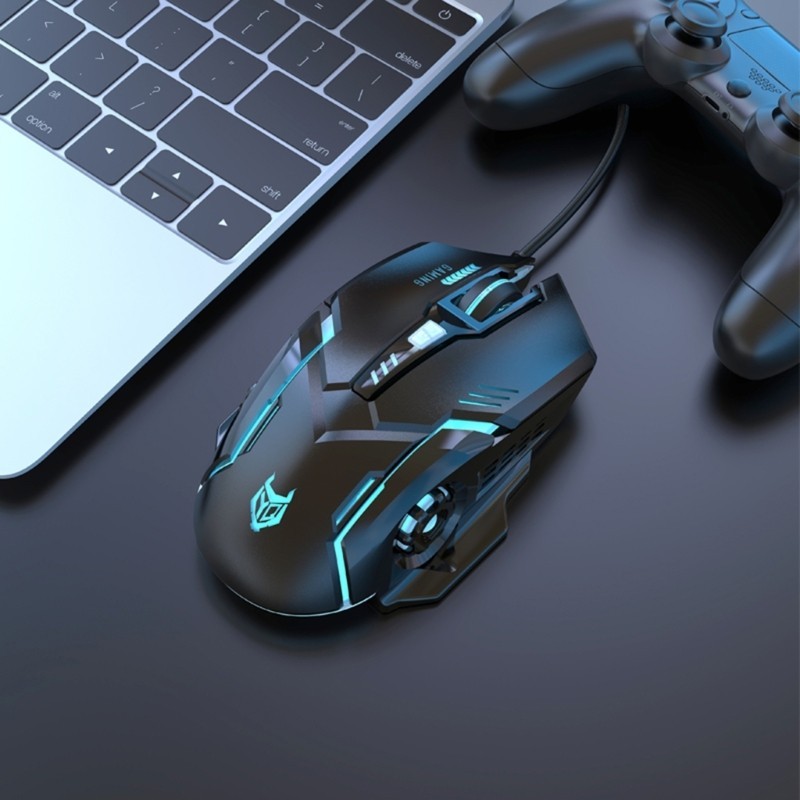TypeC Mouse Precise Control USB Gaming Mouse with 6 Buttons Backlit ...