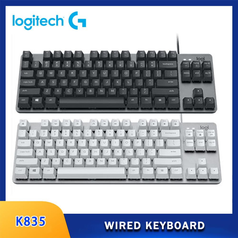 -Logitech K835 Mechanical keyboard Wired Gaming Keyboard TKL 84-key floating keycap For DesktopW ...
