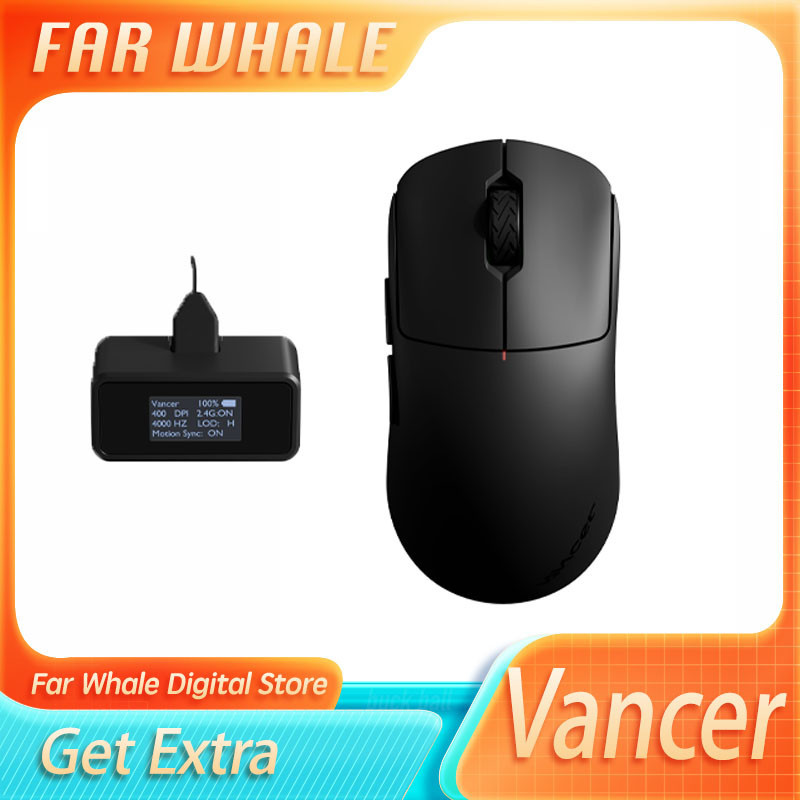 Vancer Thrash & Groove Wireless Mouse 2.4g Paw3395 4k/8k Gaming Mouse ...
