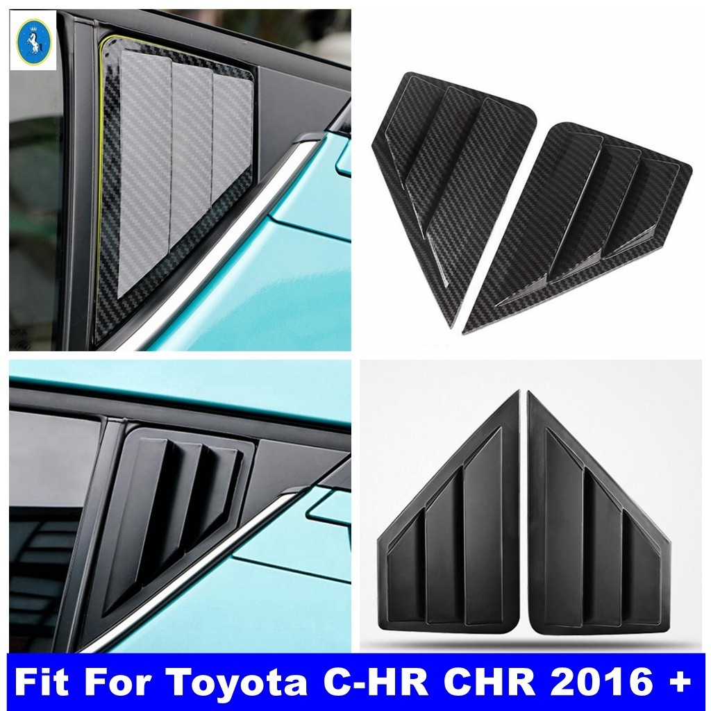 Rear Window Louvers Scoops Spoiler Panel Side Air Vent Cover Trim For ...