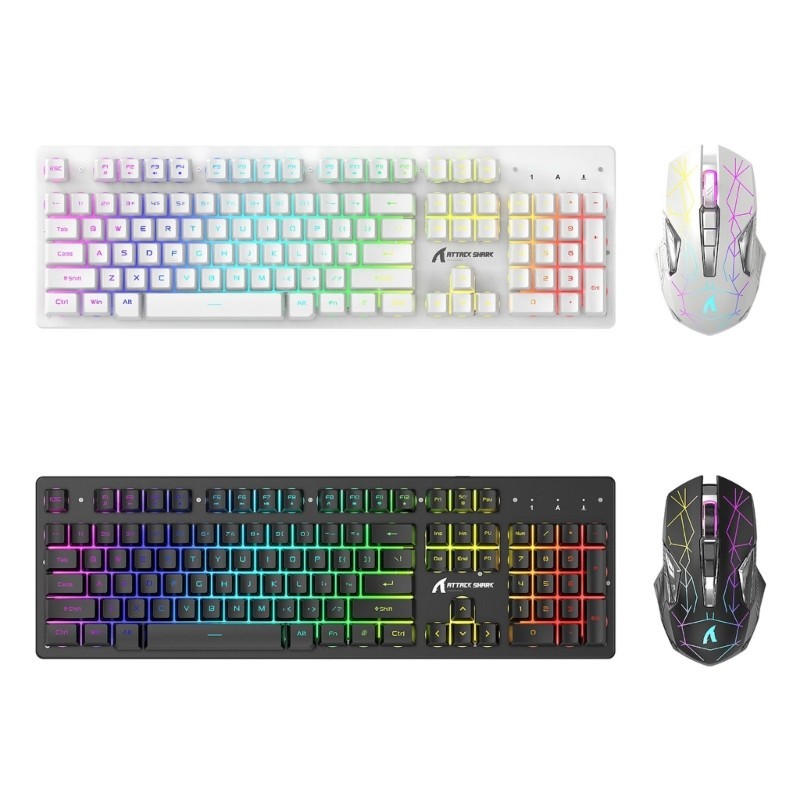 ☛Gaming Keyboard RGB Backlit USB Mechanical Keyboard Wireless Gamer ...