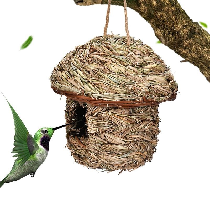 Hand Woven Hummingbird Houses Hand Woven Grass Bird Nesting Yard ...