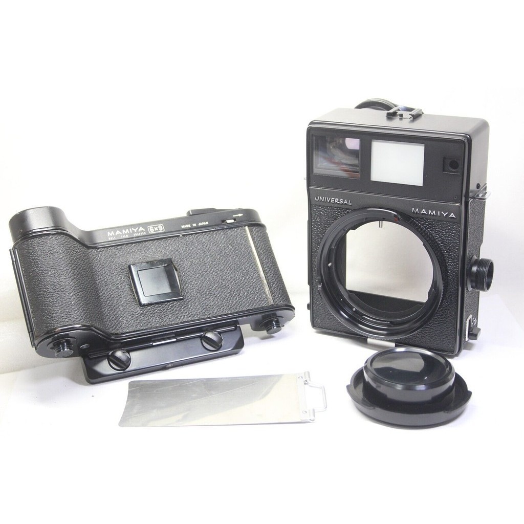 Mamiya Universal Press Film Camera Black Body + 6x9 Film Back From ...