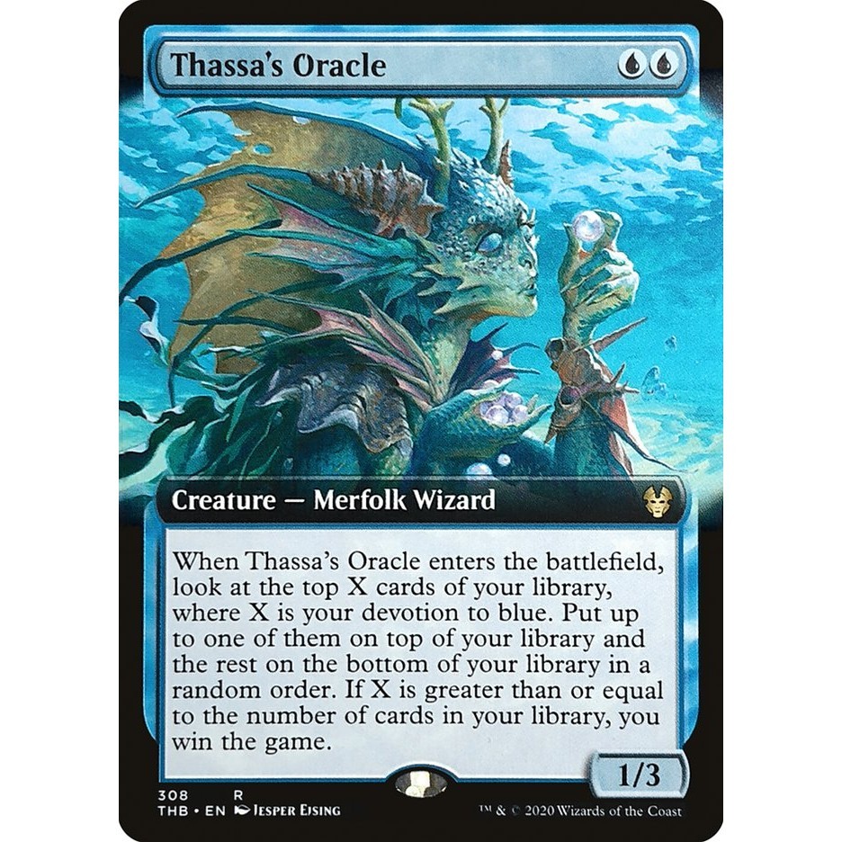 MTG Proxy Card - Thassa's Oracle (Extended Art) | Theros Beyond Death ...