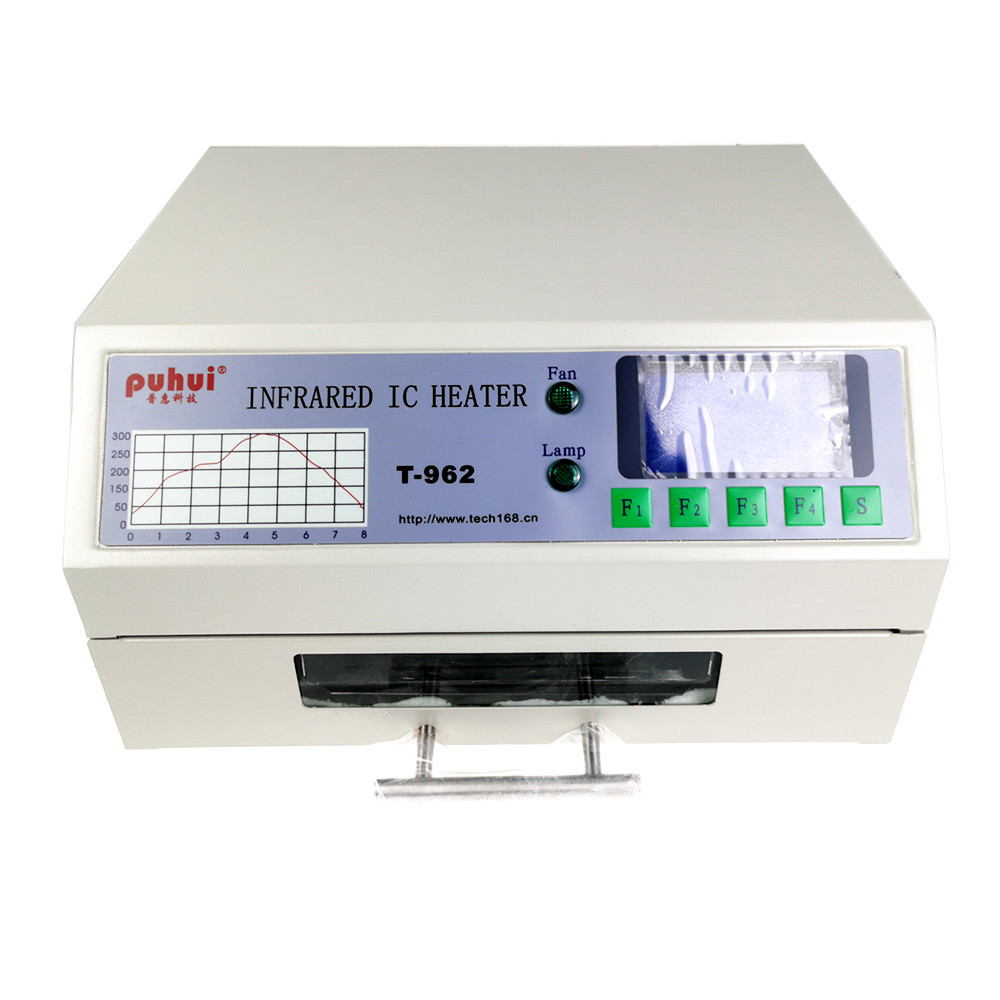 -T-962 Infrared IC Heater with smoke channel T962 Desktop Reflow Solder BGA SMD SMT Rework ...