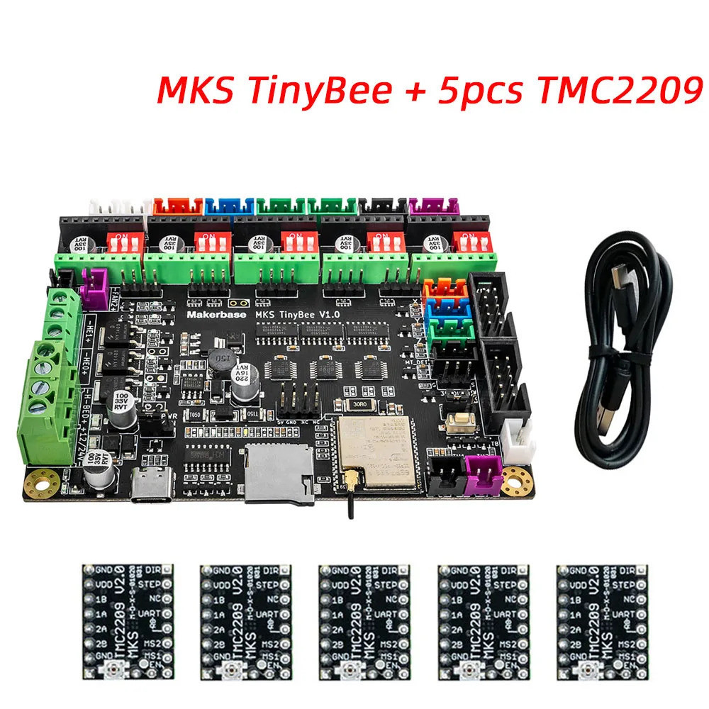 Makerbase MKS TinyBee 3D printer Control Board ESP32 MCU 3D Printer parts TFT screen wifi ...