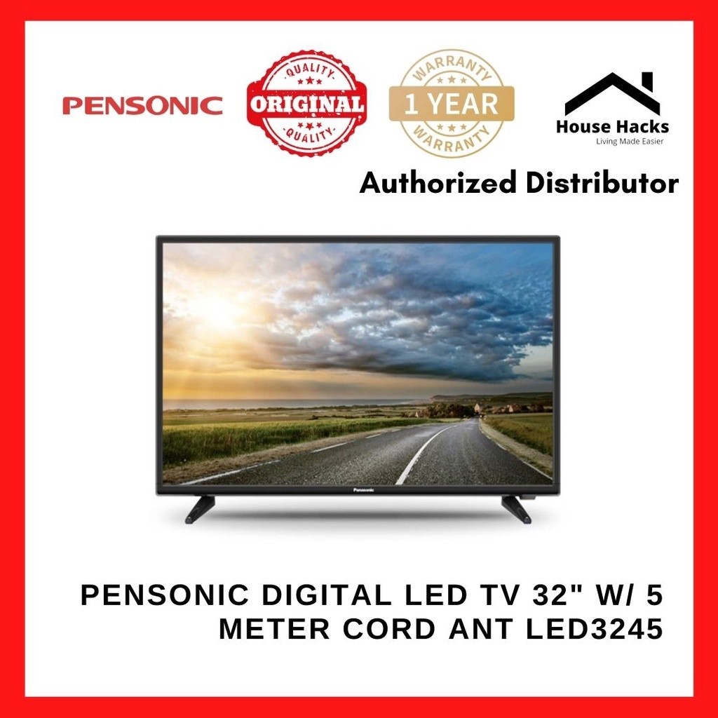 Pensonic Digital LED TV 32" w/ 5 Meter Cord ANT LED3245 (House Hacks ...