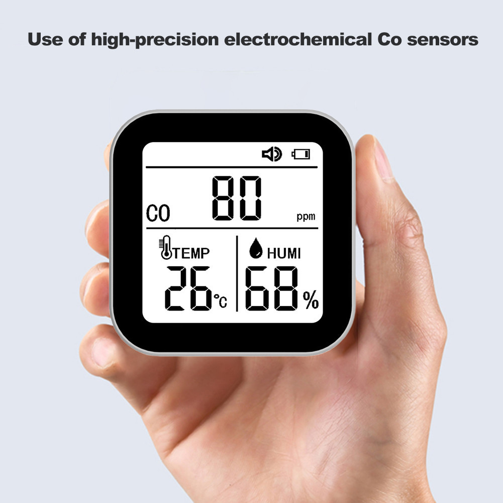 ⚡3-in-1 CO Temp Humidity Detector Alarm Function CO Monitor with ...