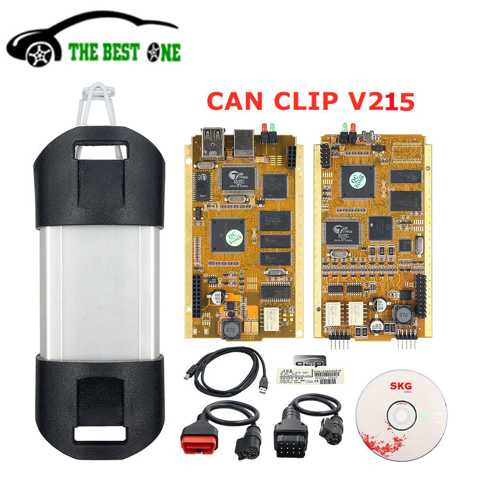 ☢For Renault Can Clip V213 Full Chip CYPRESS AN2131QC AN2135SC Dialogys ...