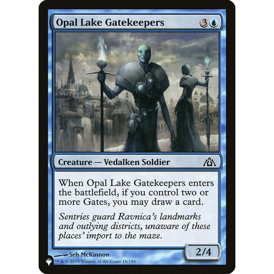 Opal Lake Gatekeepers The List PLST MTG Magic the Gathering | Shopee ...