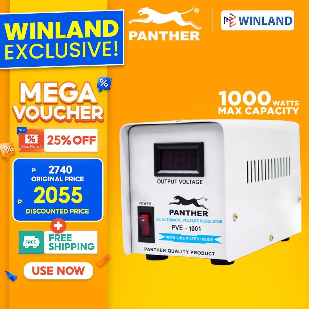 Panther by Winland PVE-1001 AVR Relay Type, 220V AC Output, Automatic ...