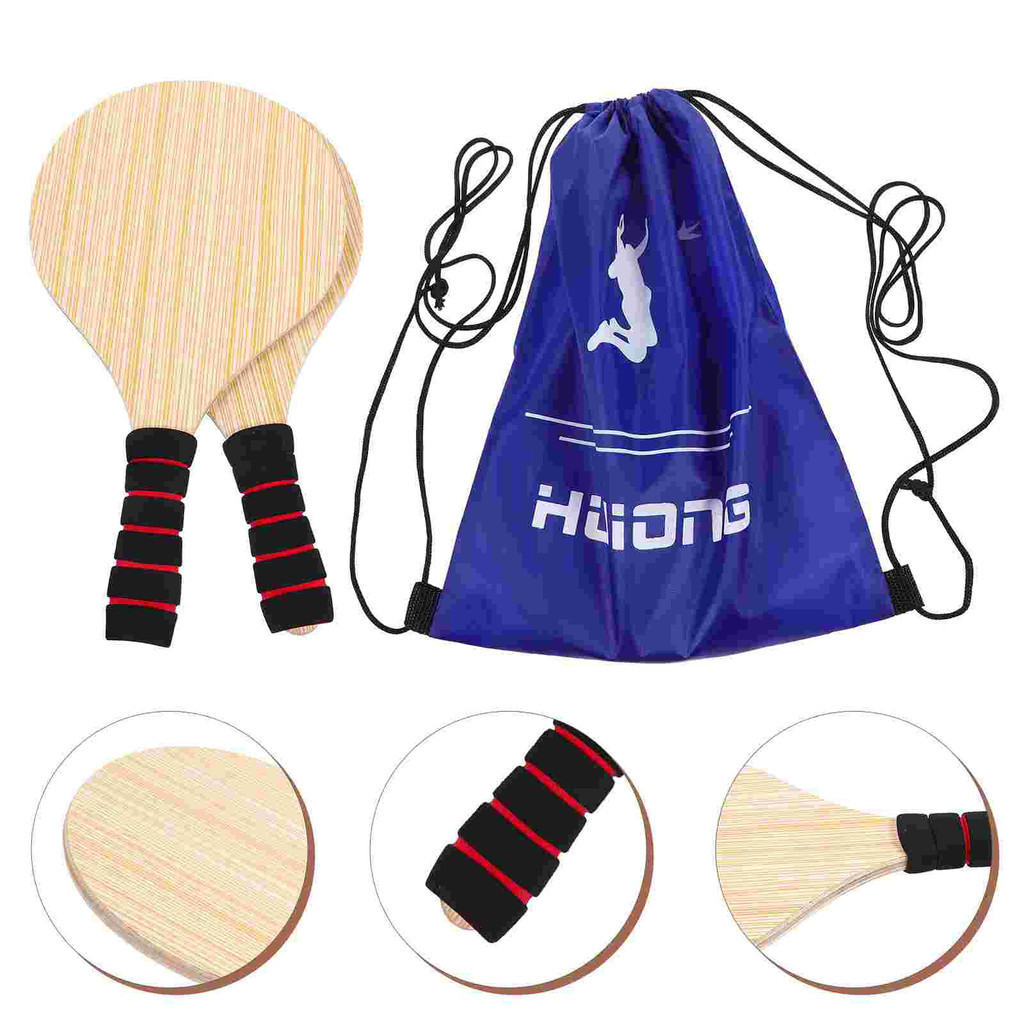 Cricket Board Badminton Rackets Paddle Ball For Outdoor Reusable Wood ...