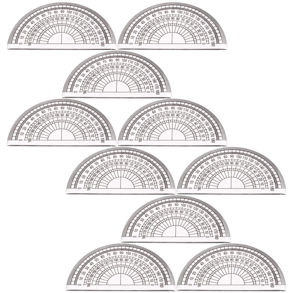 Protractor Student Stationery Angle Measuring Tools for 180 Degrees ...