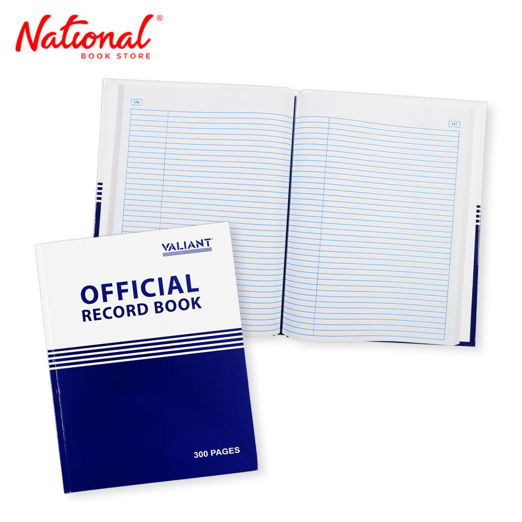 Valiant Official Record Book 8.5x11 inches 300 Pages - School & Office ...